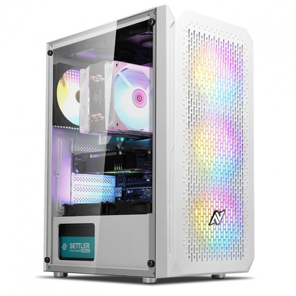 식스팬 풀 아크릴 LUNAR RGB (화이트) | ABKO