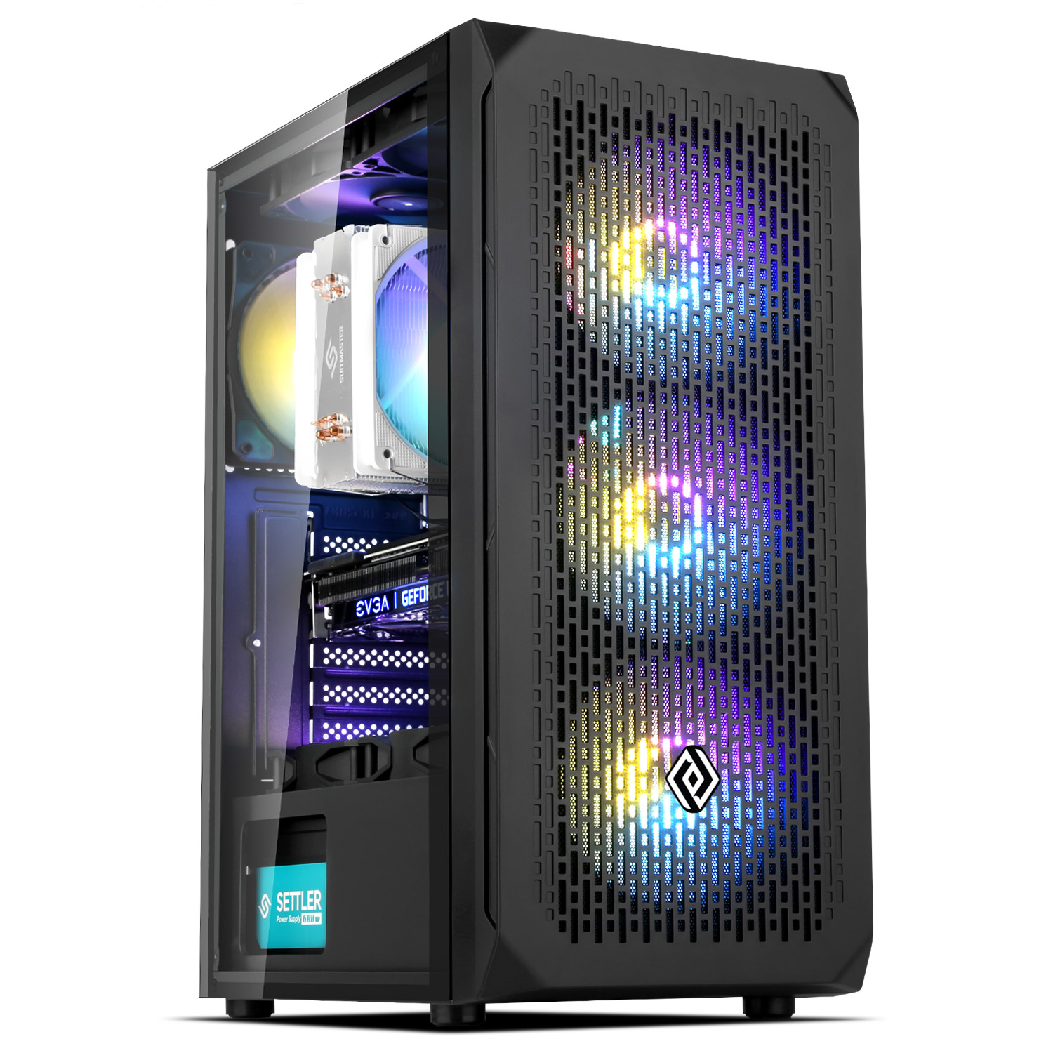 식스팬 풀 아크릴 LUNAR RGB (블랙) | ABKO