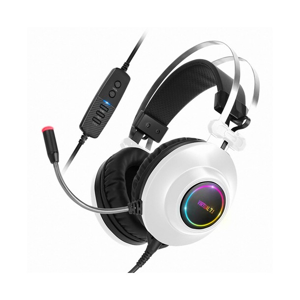 N550 ENC 가상 7.1 RGB 진동 노이즈 캔슬링 마이크 3D 초경량 헤드셋 | ABKO