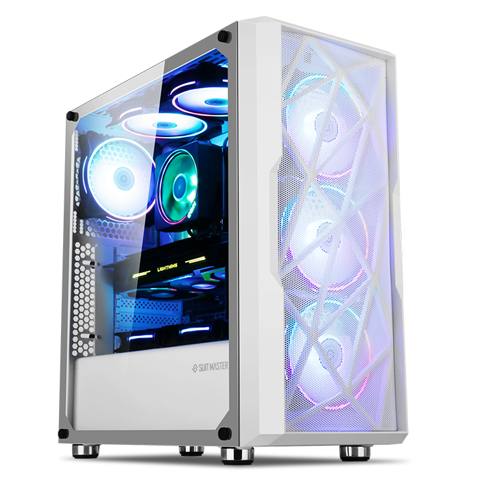 322S 인테이커 강화유리 듀얼라이트 Spectrum (화이트) | ABKO