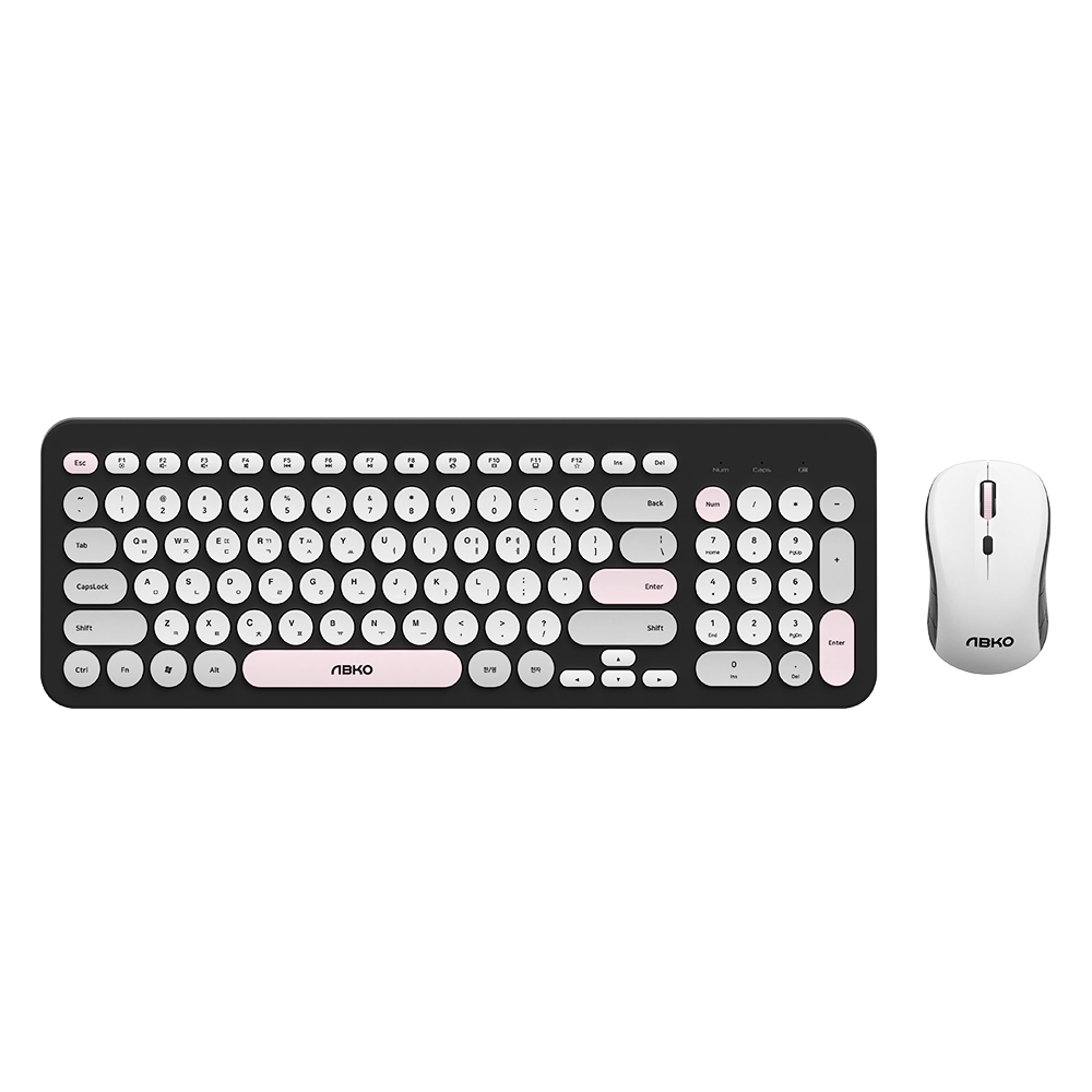 WKM02 무선 키보드 마우스 세트 | ABKO
