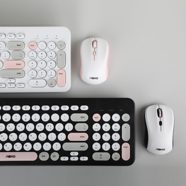 WKM02 무선 키보드 마우스 세트 | ABKO