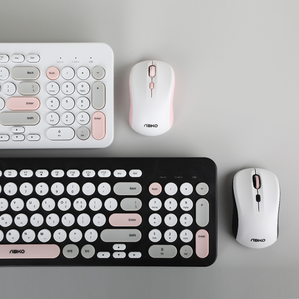 WKM02 무선 키보드 마우스 세트 | ABKO