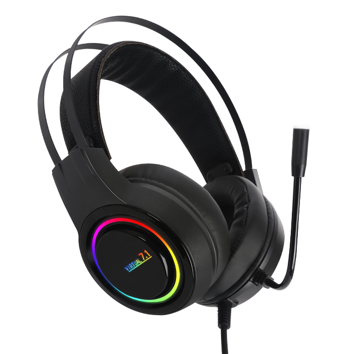 CH50 IMPACT 가상 7.1 RGB LED 진동 게이밍 헤드셋 | ABKO