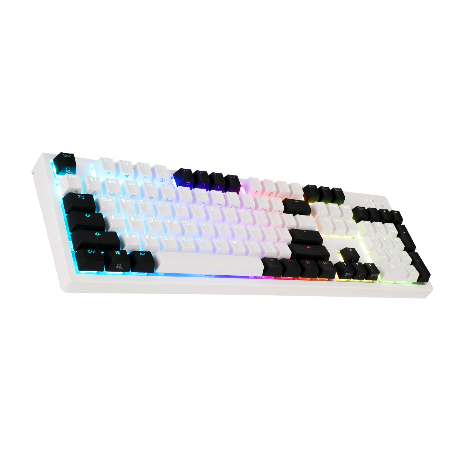 K997P PBT 투톤 RGB 완전방수 무접점 키보드 | ABKO