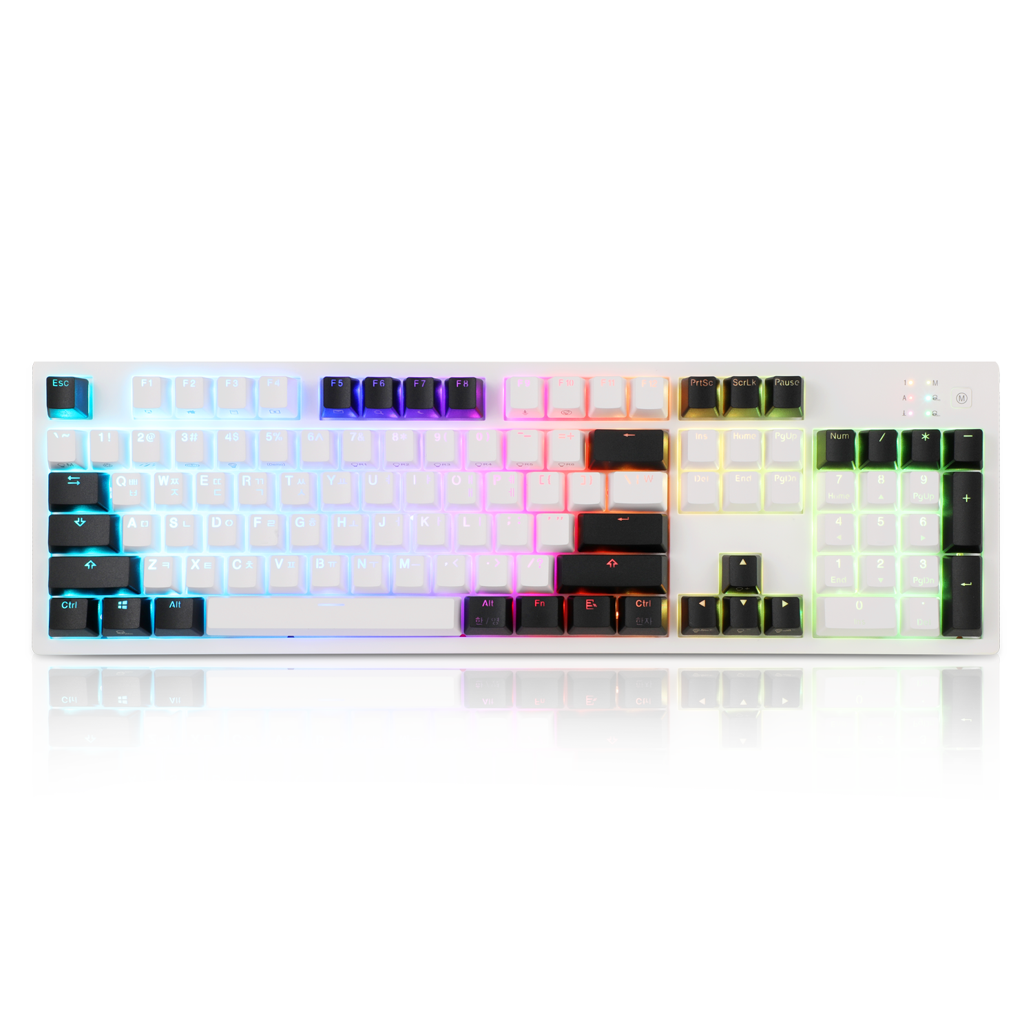 K997P PBT 투톤 RGB 완전방수 무접점 키보드 | ABKO