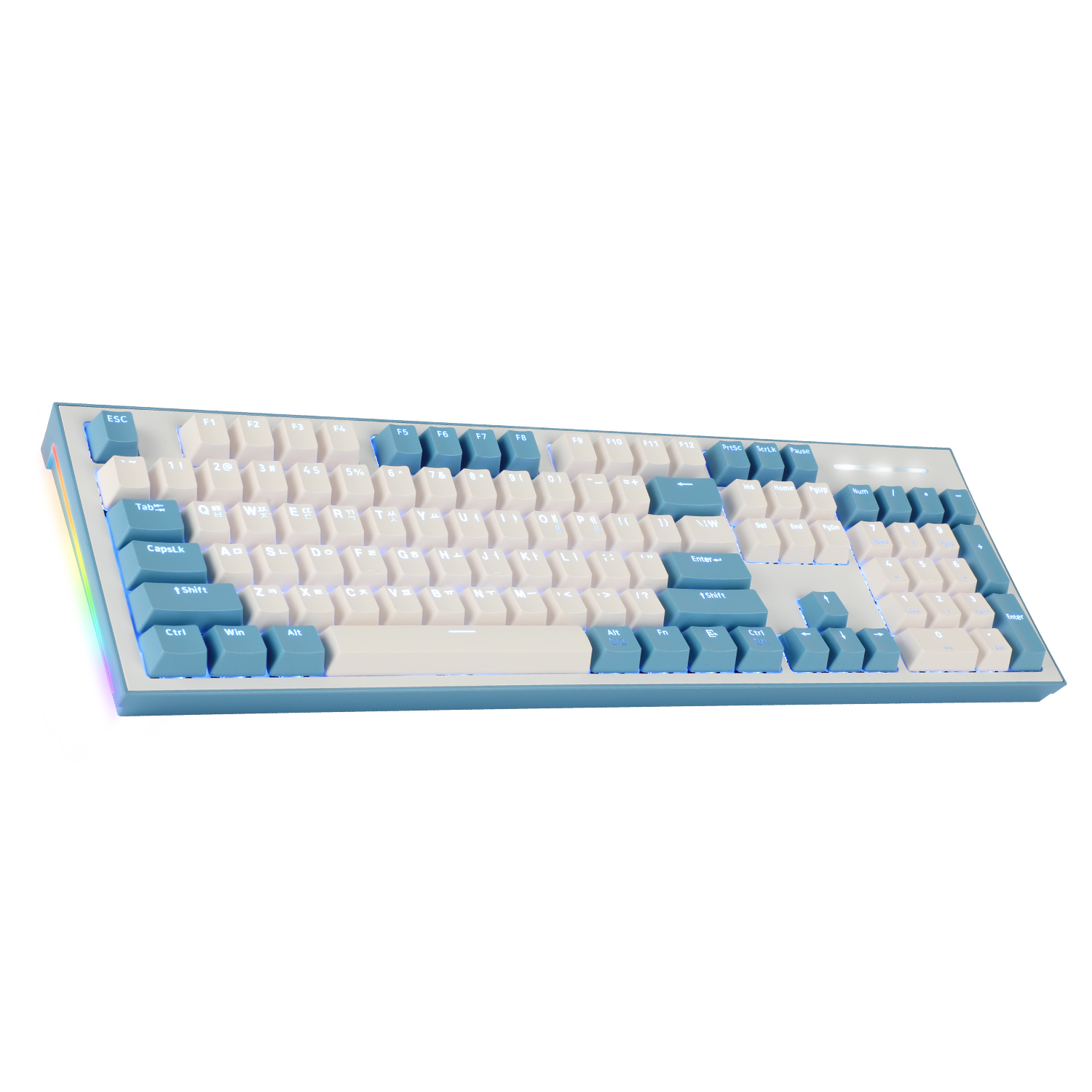 CK01V 투톤 완전방수 사이드 RGB V광축 게이밍 | ABKO