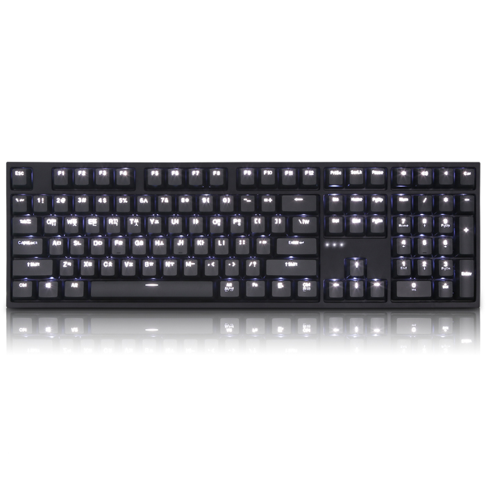 CK108 블랙/다크그레이 게이트론 LED 게이밍 기계식 | ABKO