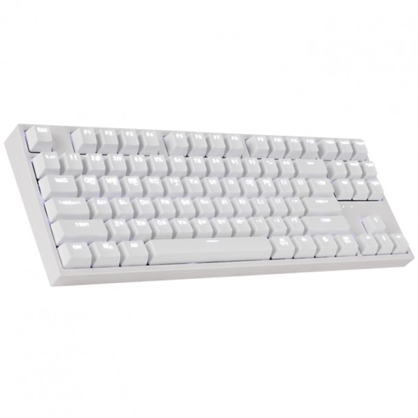 CK87 화이트 게이트론 LED 게이밍 기계식 | ABKO