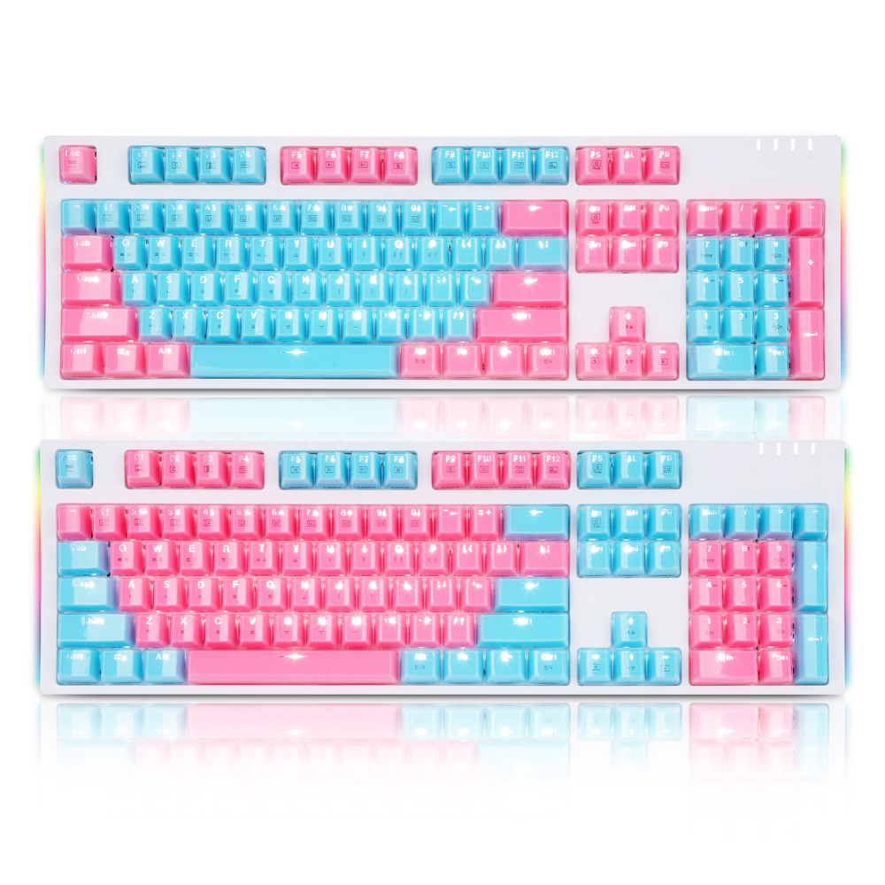 CK8200 V광축 완전방수 크리스탈 키캡 교체축 사이드 RGB 게이밍 | ABKO