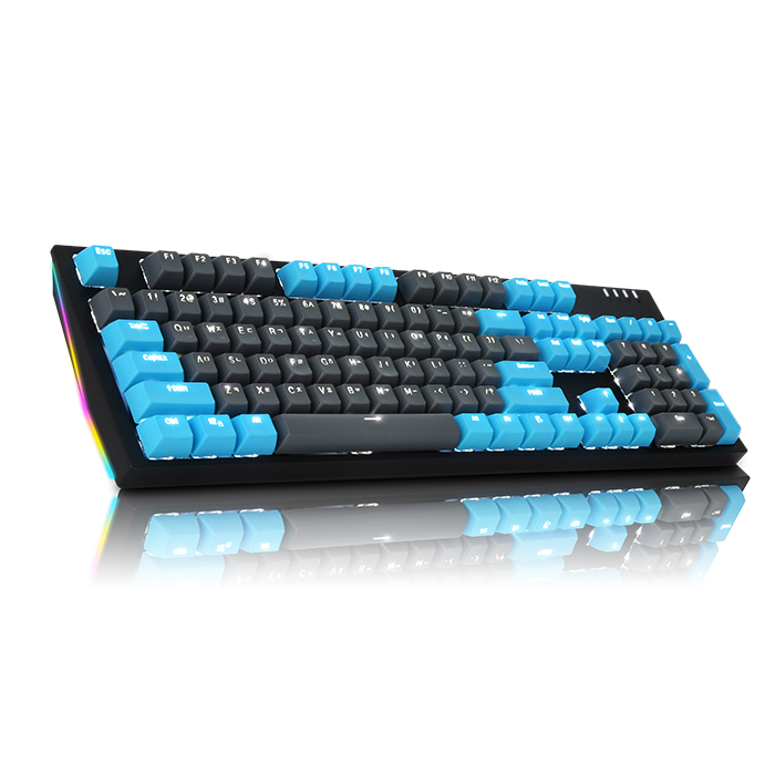 CK2000 V광축 SA 투톤키캡 완전방수 교체축 사이드 RGB 게이밍 | ABKO