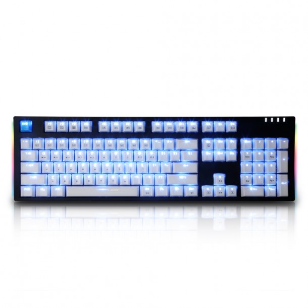 CK8000 V광축 완전방수 크리스탈 키캡 교체축 사이드 RGB 게이밍 | ABKO