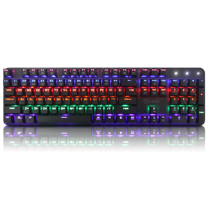 CK420 교체축 레인보우 LED 게이밍 기계식 키보드 | ABKO