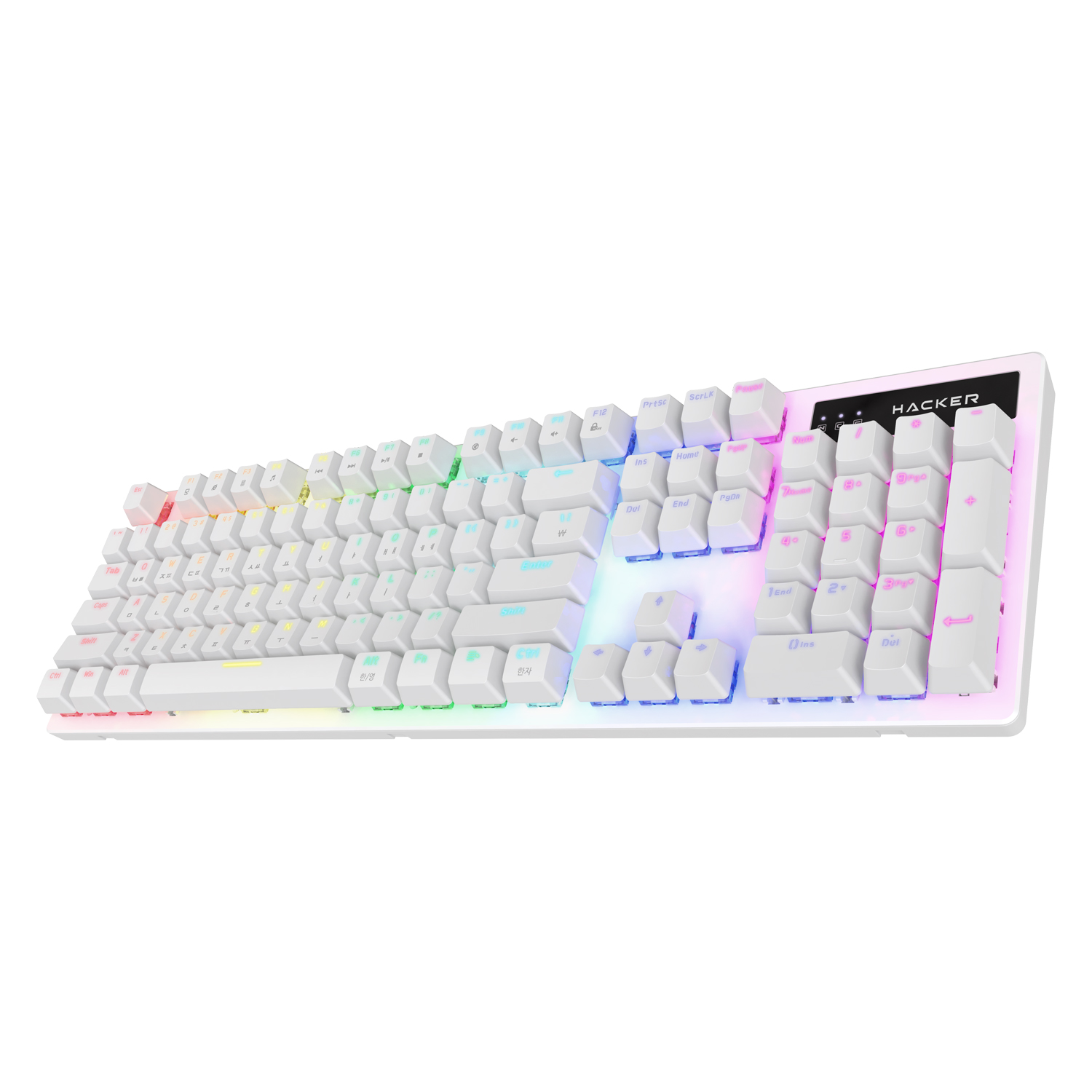 K560 축교환 레인보우 무빙 LED 기계식 키보드 | ABKO
