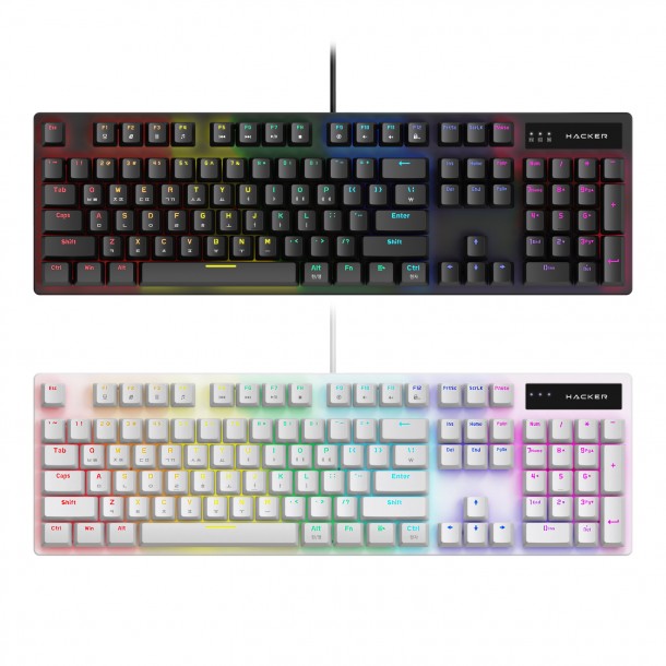 K560 축교환 레인보우 무빙 LED 기계식 키보드 | ABKO