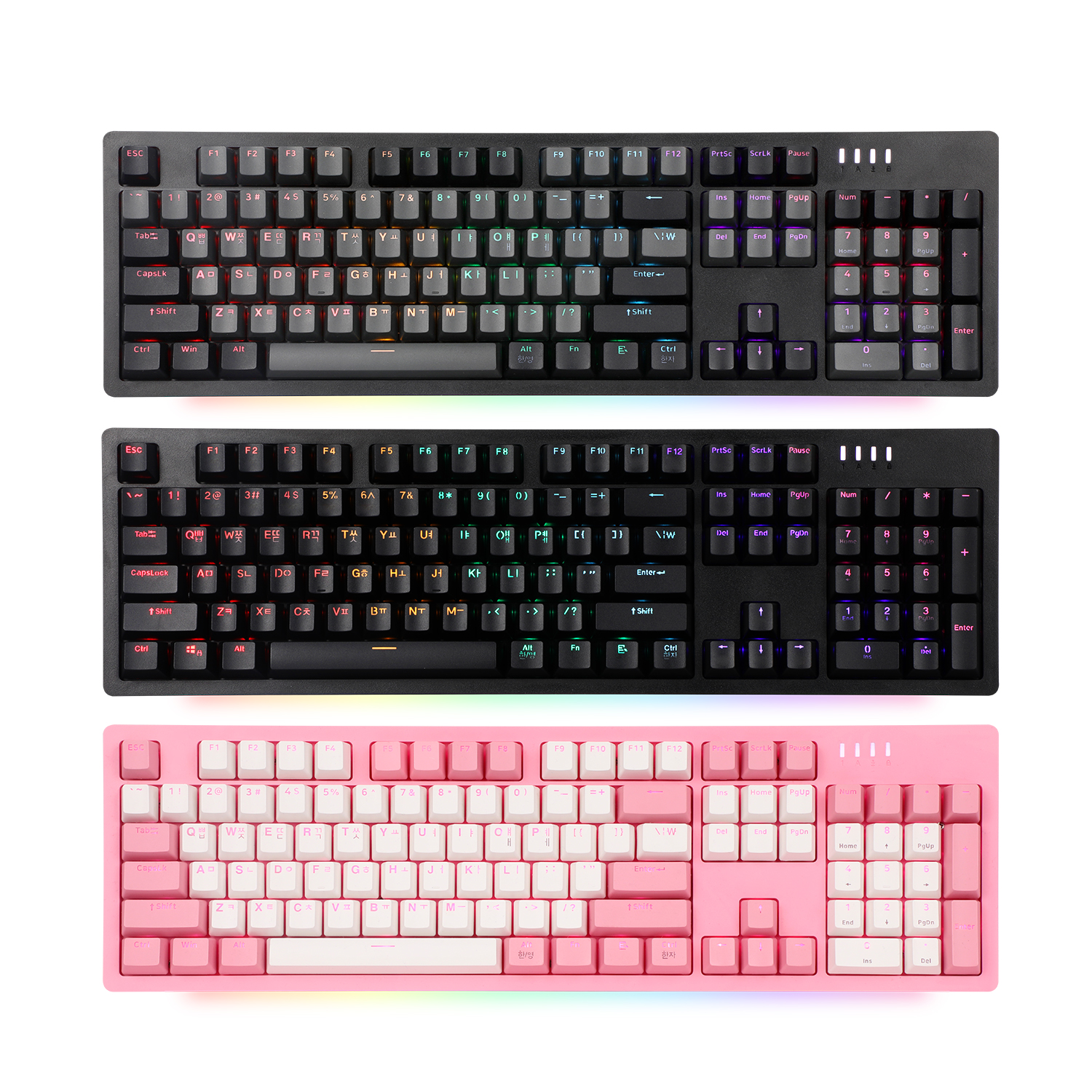 AN02 RGB BAR 축교환 기계식 키보드 | ABKO
