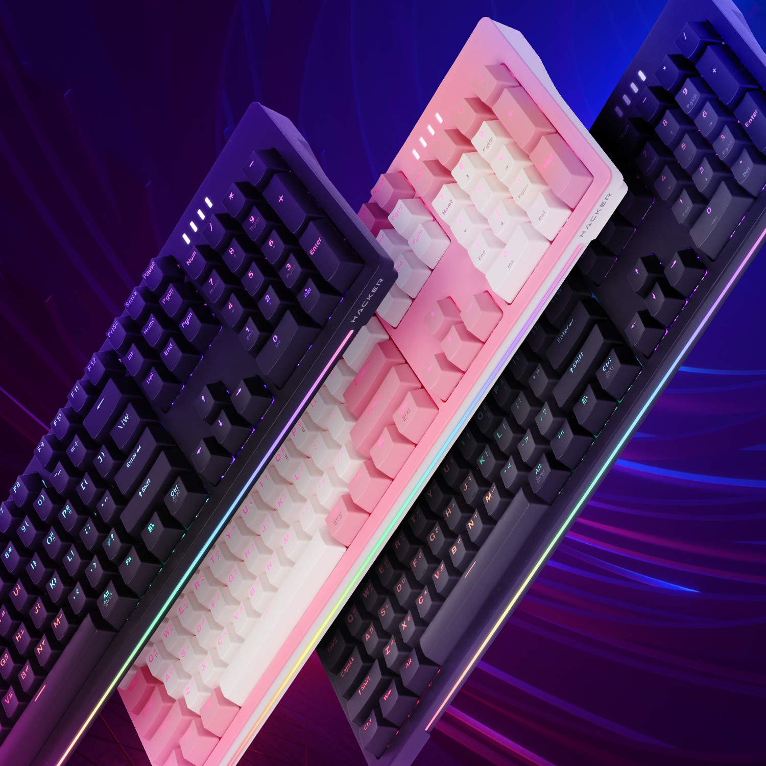 AN02 RGB BAR 축교환 기계식 키보드 | ABKO