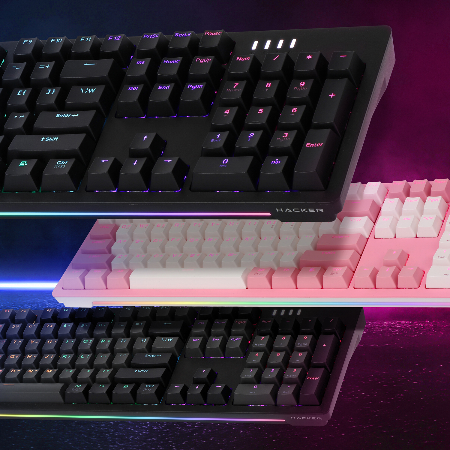 AN02 RGB BAR 축교환 기계식 키보드 | ABKO