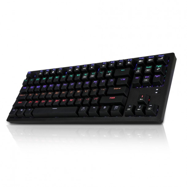 K315 텐키리스 축교환 측면 RGB 라이팅 이중사출 게이밍 기계식 키보드 | ABKO