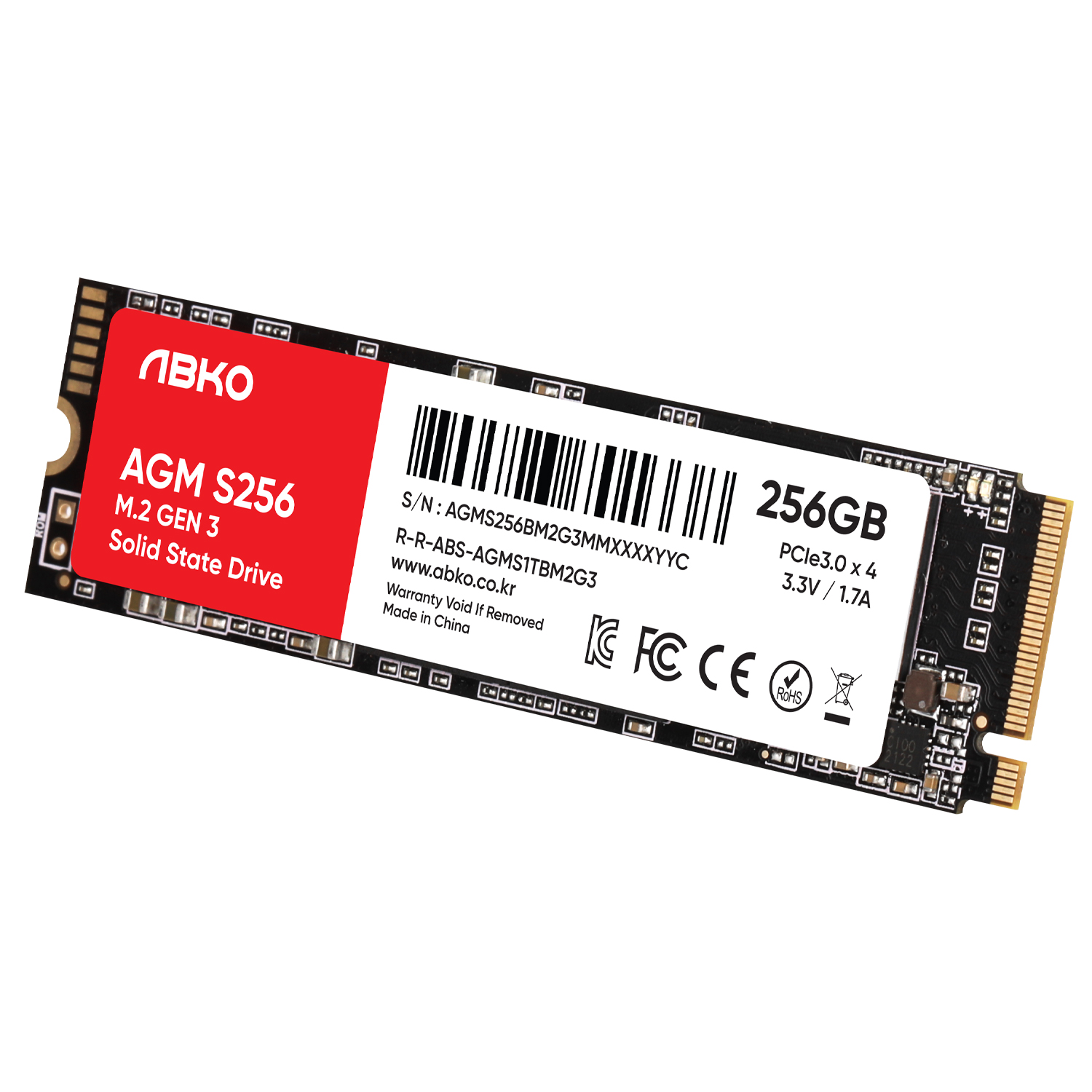 AGM M.2 NVMe (S256, 256GB) | ABKO