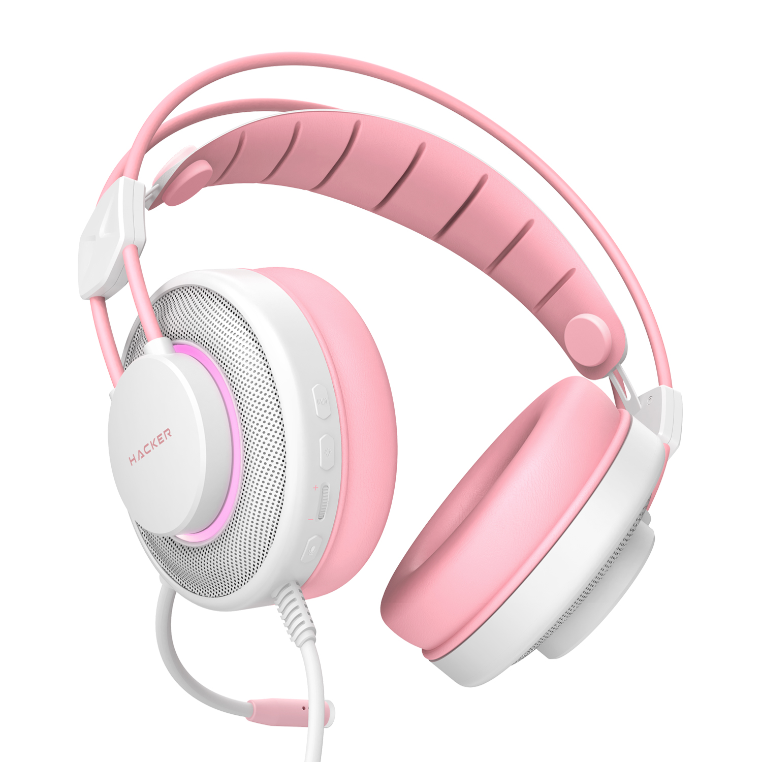 N800 핑크 가상 7.1채널 게이밍 헤드셋 | ABKO