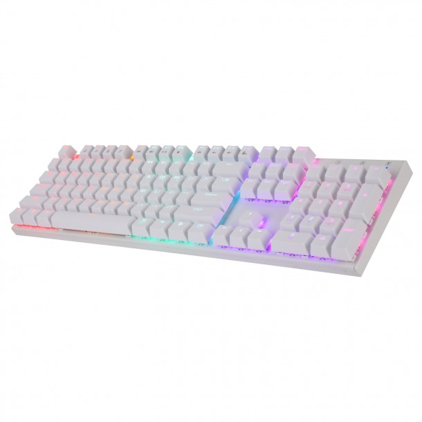 K640 한영 이중사출 기계식 레인보우 무빙 LED 게이밍 | ABKO