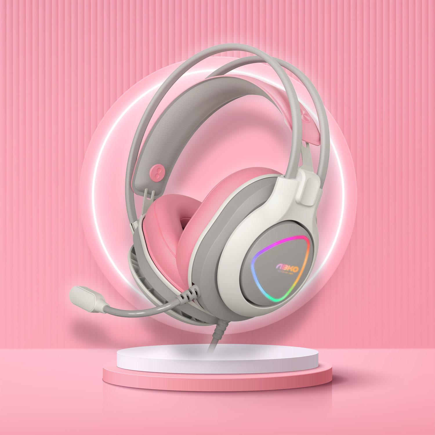 N980 진동 가상 7.1 RGB 게이밍 헤드셋 | ABKO