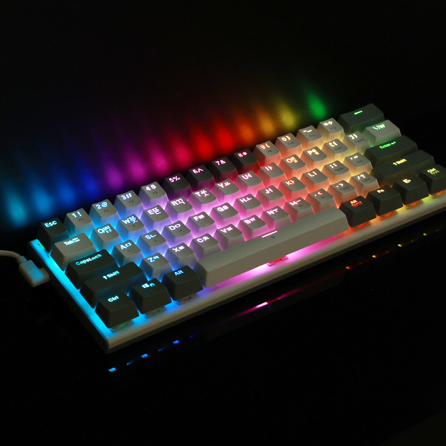 AM61 자석축 래피드 트리거 미니 게이밍 키보드 | ABKO