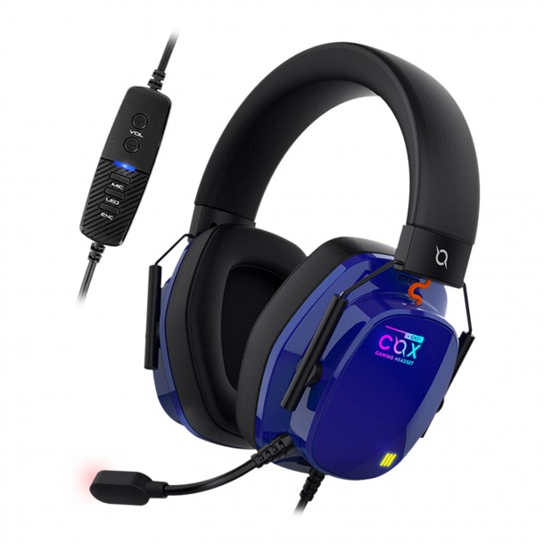 COX CH31 항공 가상 7.1 LED 게이밍 헤드셋 | ABKO
